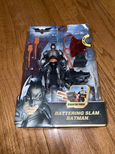 Mattel The Dark Knight BATTERING Slam Batman 6" Action Figure Power Tek ...