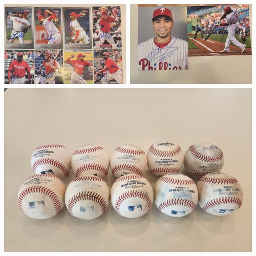 10 Official MLB used baseballs, + 2 free Autographs, 2013-2018 years | eBay