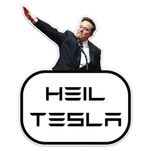 HEIL Tesla Elon Sticker Vinyl Car Bumper Decal | eBay