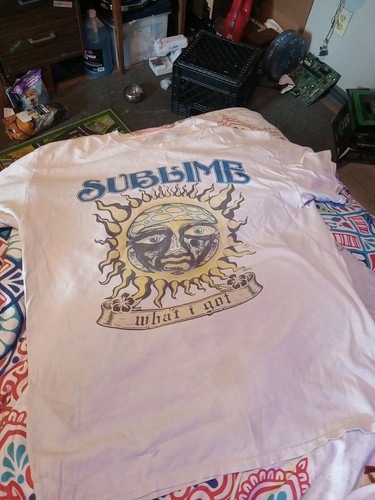 Sublime concert T-shirt, extra large beige | eBay