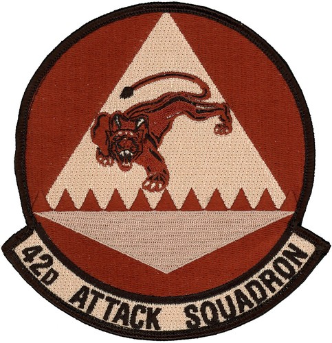 USAF 42d ATTACK SQUADRON PATCH - DESERT - LARGE | eBay