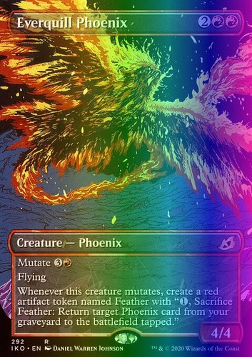 MTG Everquill Phoenix (292/434) Ikoria Lair of Behemoths LP FOIL | eBay