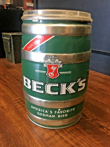 Beck’s “America’s Favorite German Bier” German Bier Keg 1 Gal. 41 Fl ...