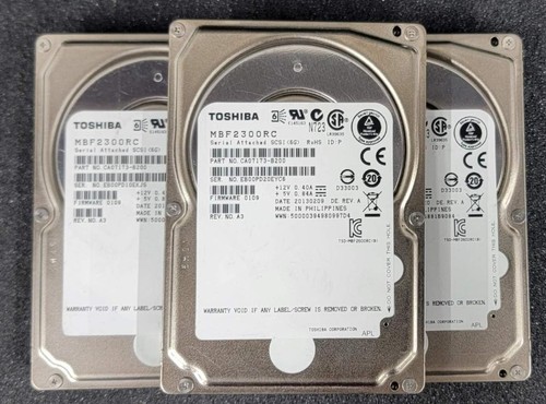 MBF2300RC Toshiba 300GB 10K 6G 2.5" SAS Hard Drive | eBay