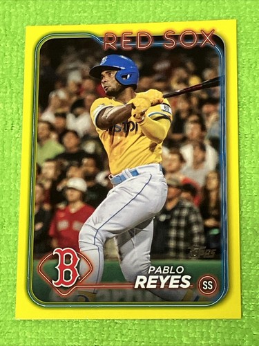 PABLO REYES 2024 Topps Series 2 #594 YELLOW Boston Red Sox | eBay