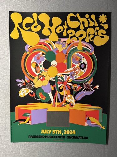 Red Hot Chili Peppers Tour Poster July 5 2024 Cincinnati OH Artist ...