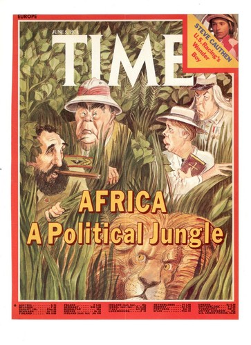 Africa a Political Jungle Fidel Castro Brezhnev 1978 Time Cover 1 Page ...
