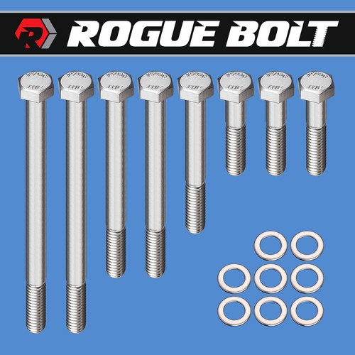 SBF WATER PUMP BOLTS HEX DRIVER INLET STAINLESS SMALL BLOCK FORD 289 ...