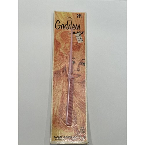 VINTAGE Goddess by Ajax Comb Company Mini Comb No. 299 New in Package ...
