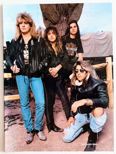 THE LYNCH MOB~GEORGE LYNCH~1990 POSTER~FULL PAGE MAGAZINE PINUP ...