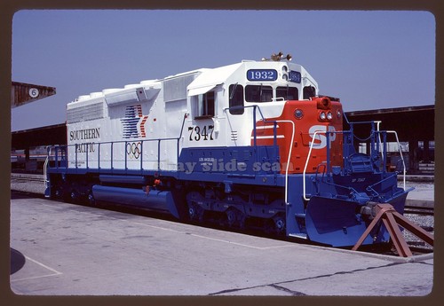 Original Slide - SP Southern Pacific 7347 Olympic Scheme LA CA 5-84 | eBay