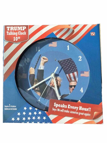Donald Trump MAGA Talking Clock - NEW | eBay