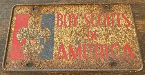 Boy Scouts of America Vintage Booster License Plate Scouting Eagle | eBay