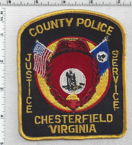 Chesterfield County Police (Virginia) 2nd Issue Shoulder Patch | eBay