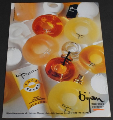 1996 Print Ad Bijan Fragrance Collection Saks Fifth Avenue Perfume Art ...