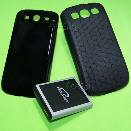 7570mAh Extended Battery Hard Cover TPU Case for Samsung Galaxy S3 III ...