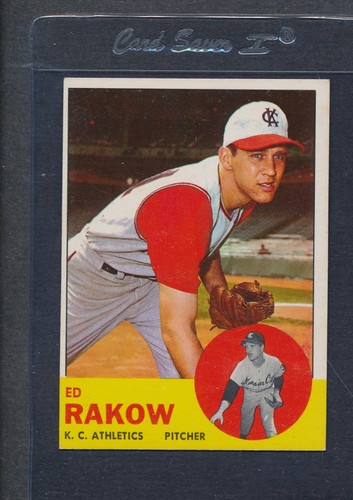 1963 Topps #082 Ed Rakow Athletics EX *2103 | eBay
