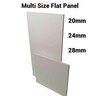 White UPVC Flat Door Panel MDF Reinforced 20mm 24mm 28mm Thick Plastic ...