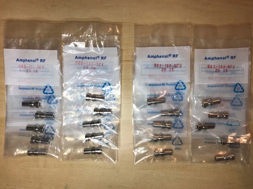 10 Amphenol UG-176 + 10 UG-175 Type Reducers PL-259 RG-8X LMR-240 RG-58 ...