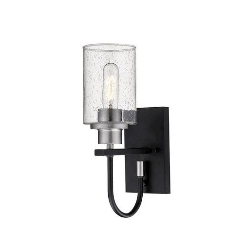 Millennium Clifton 1 Light 13.5" Wall Sconce, Black/Nickel - 3511-MB-BN ...