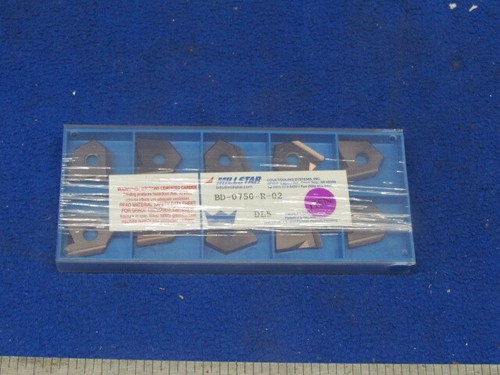 10 NEW MillStar Carbide Inserts BD-0750-R-02 N-278 | eBay