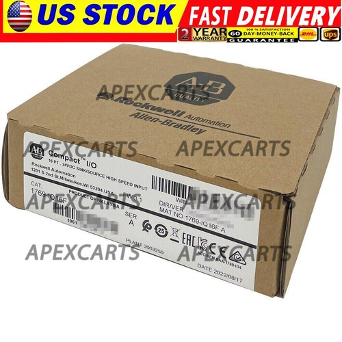 New Factory Sealed AB 1769-IQ16F CompactLogix 16 Pt 24VDC I/O Input ...