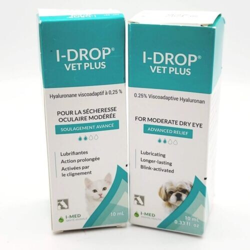 I-Drop Vet PLUS Lubricating Eye Drops For Dogs 10mL