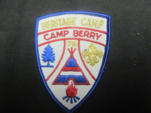 Camp Berry Heritage Camp 1976 Patch GA2 | eBay