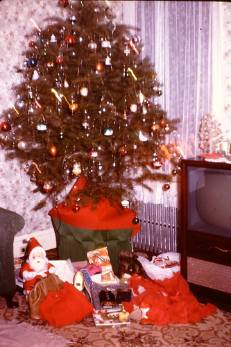 1963 PRESENTS UNDER CHRISTMAS TREE Vintage 1960's 35mm Slide OPL58 | eBay