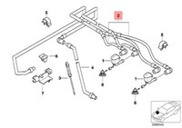 Genuine BMW E60 E60N E61 Windshield Washer Reservoir Hose OEM ...