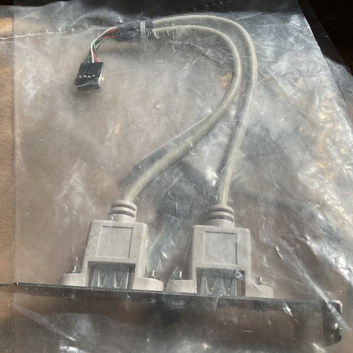 2-Port USB A to 5-Pin IDC Header Slot Plate Cable | eBay