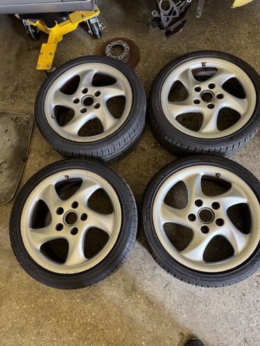 Porsche Boxster 986 Wheel Set Turbo Twist Staggered 18x7.5 & 9 OEM ...