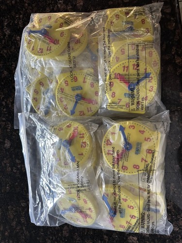 Hand2Mind Child's Learning Clock - Yellow - Size 4" - BRAND NEW - Lot ...