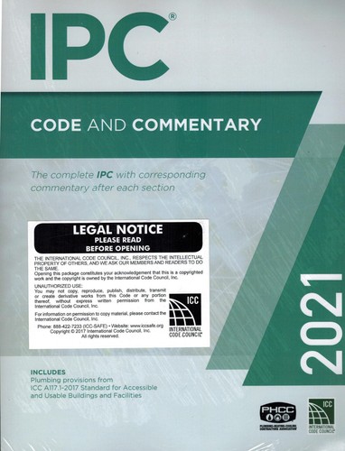 2021 IPC Code and Commentary (Brand New Paperback) | eBay
