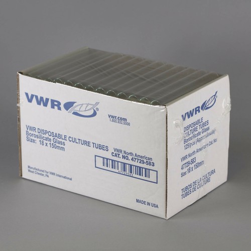 VWR Disposable Culture Tubes 18x150mm #47729-583 | eBay