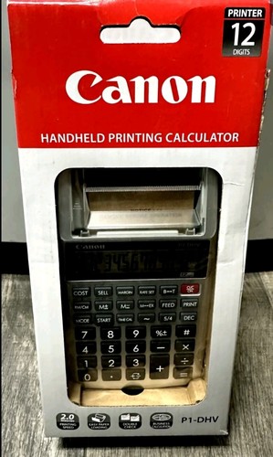 Canon P1-DHV 12-Digit Palm Printing Calculator, Purple Print ...