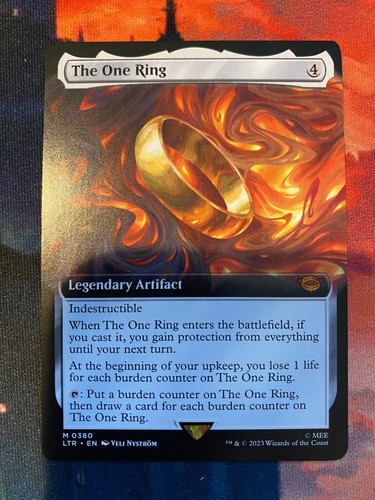 MTG Lord of the Rings The One Ring Extended Art | eBay