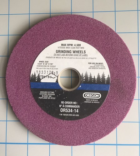 New Oregon Grinding Wheel OR534-14 5-3/4 x 1/4 x 7/8 inch | eBay