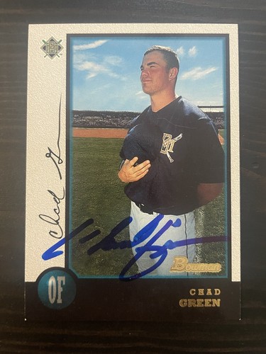 1998 Bowman #113 Chad Green Milwaukee Brewers Signed Card Autographed ...