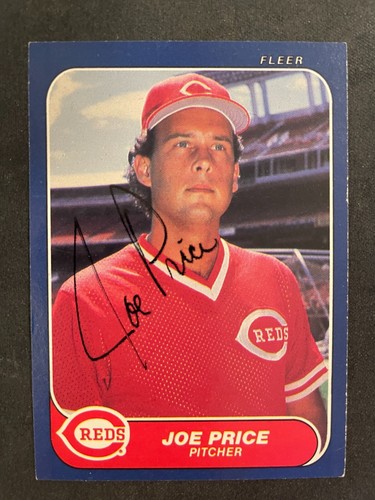 1986 Fleer SIGNED: Joe Price, REDS #188 | eBay