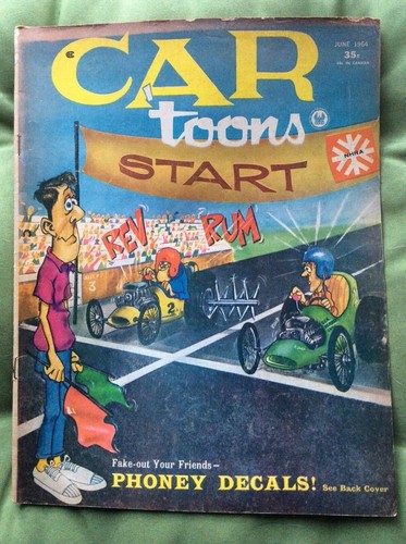 June 1964 CARtoons Hot Rod Auto Racing Drag Race Comic Book Car Toons ...