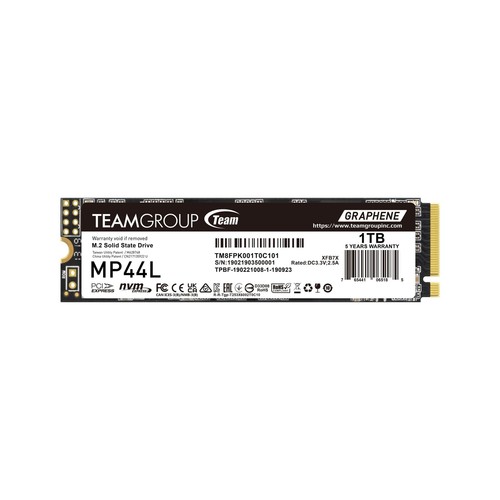 TEAMGROUP MP44L 1TB SLC Cache NVMe 1.4 PCIe Gen 4x4 M.2 2280 Laptop ...