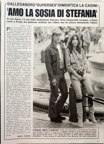 JOE DALLESSANDRO = 1 page 1978 ITALIAN CLIPPING !!! | eBay