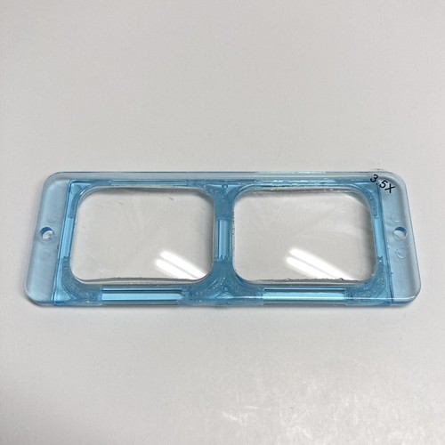 3.5x 4" Optical Glass lens Plate For Headband Magnifier & Optivisors LP ...