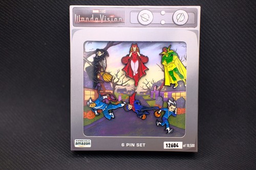 Wanda Vision 6 Pin Box Set Amazon Limited Edition Disney Marvel Studios ...