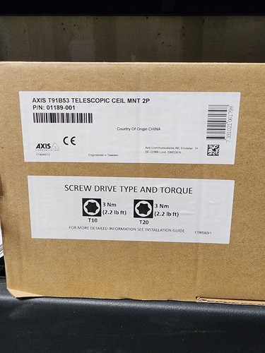 Axis Telescopic Ceiling Mount T91B53 (Sealed) | eBay