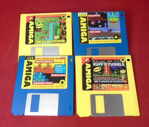 Four Commodore Amiga cover disks from 'THE ONE' - Untested | eBay