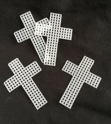 Small Easter Crosses Pre-Cut Plastic Canvas 3-inch Crosses Set of 4 | eBay