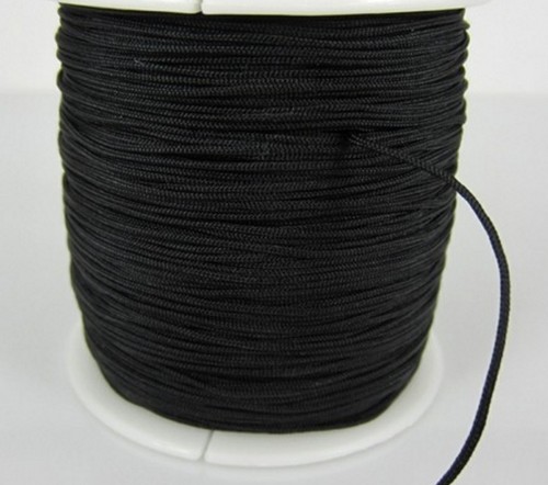 black 1.5mm 160M 175yard/lot Chinese knot tread cord shamballa String ...