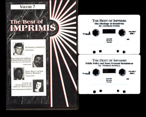 HILLSDALE COLLEGE SEMINAR 2 TAPES IMPRIMIS VOL 7 SHELBY STEELE THOMAS ...